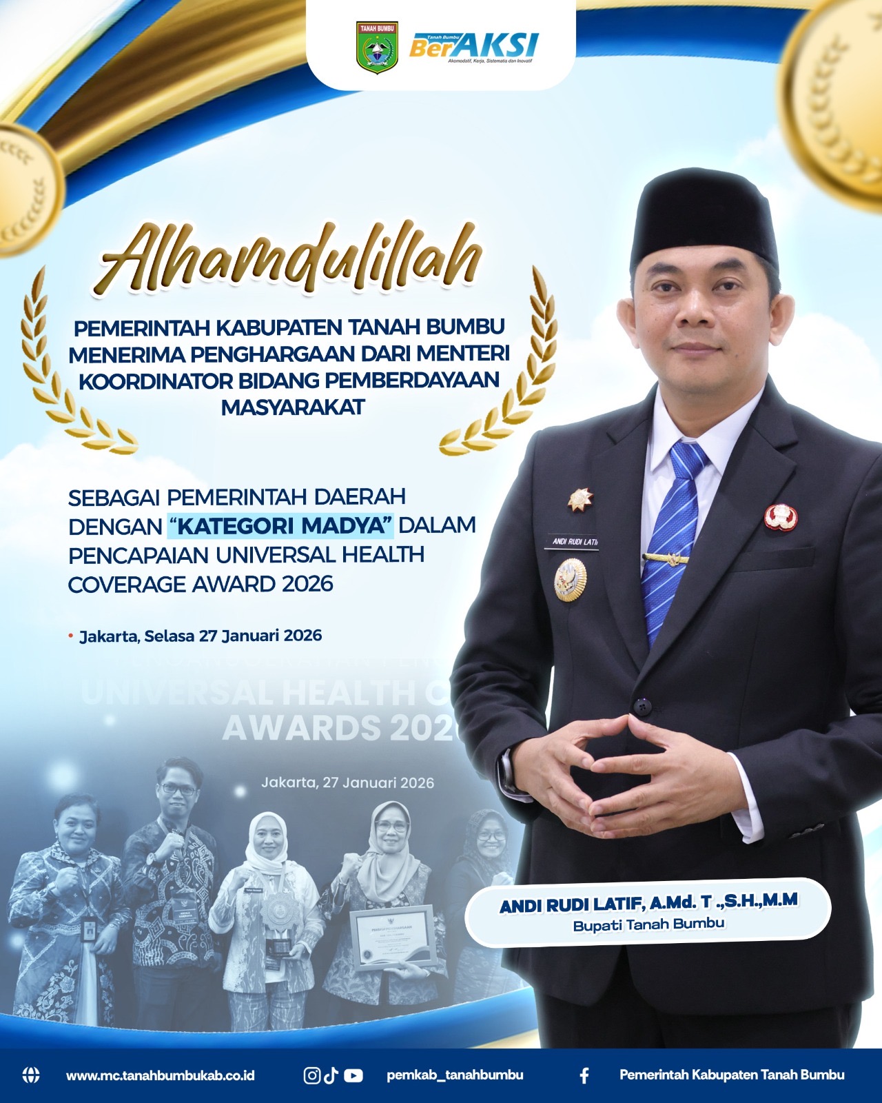 Capai 100 Persen Kepesertaan JKN, Tanah Bumbu Terima UHC Award 2026 ...
